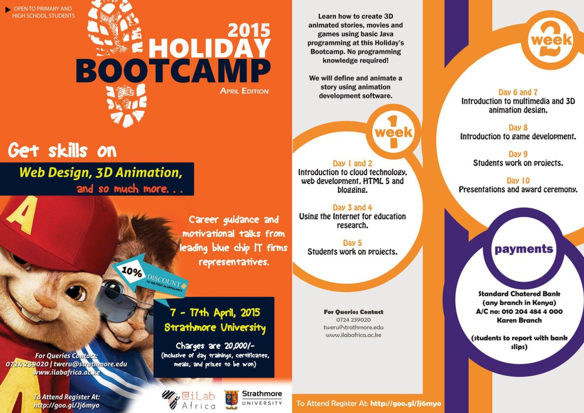 Details about the upcoming @iLabAfrica 9-day Holiday Boot Camp